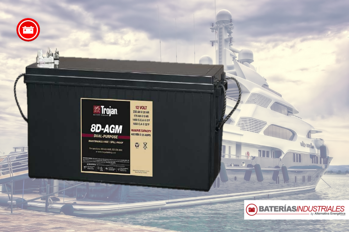 Batería Trojan 8D AGM 12V 230Ah – Review – Baterías Industriales